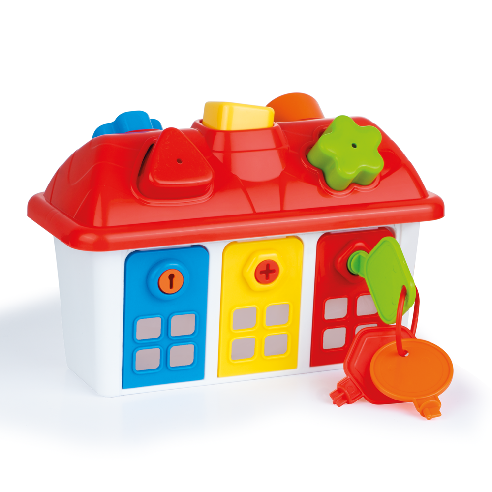 #SHAPE SORTER HAPPY HOUSE WITH LOCKABLE DOORS